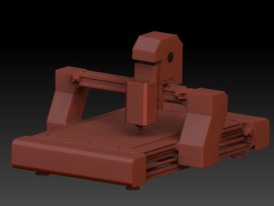 CNC ROUTER MACHINE DESIGN 3D model | CGTrader