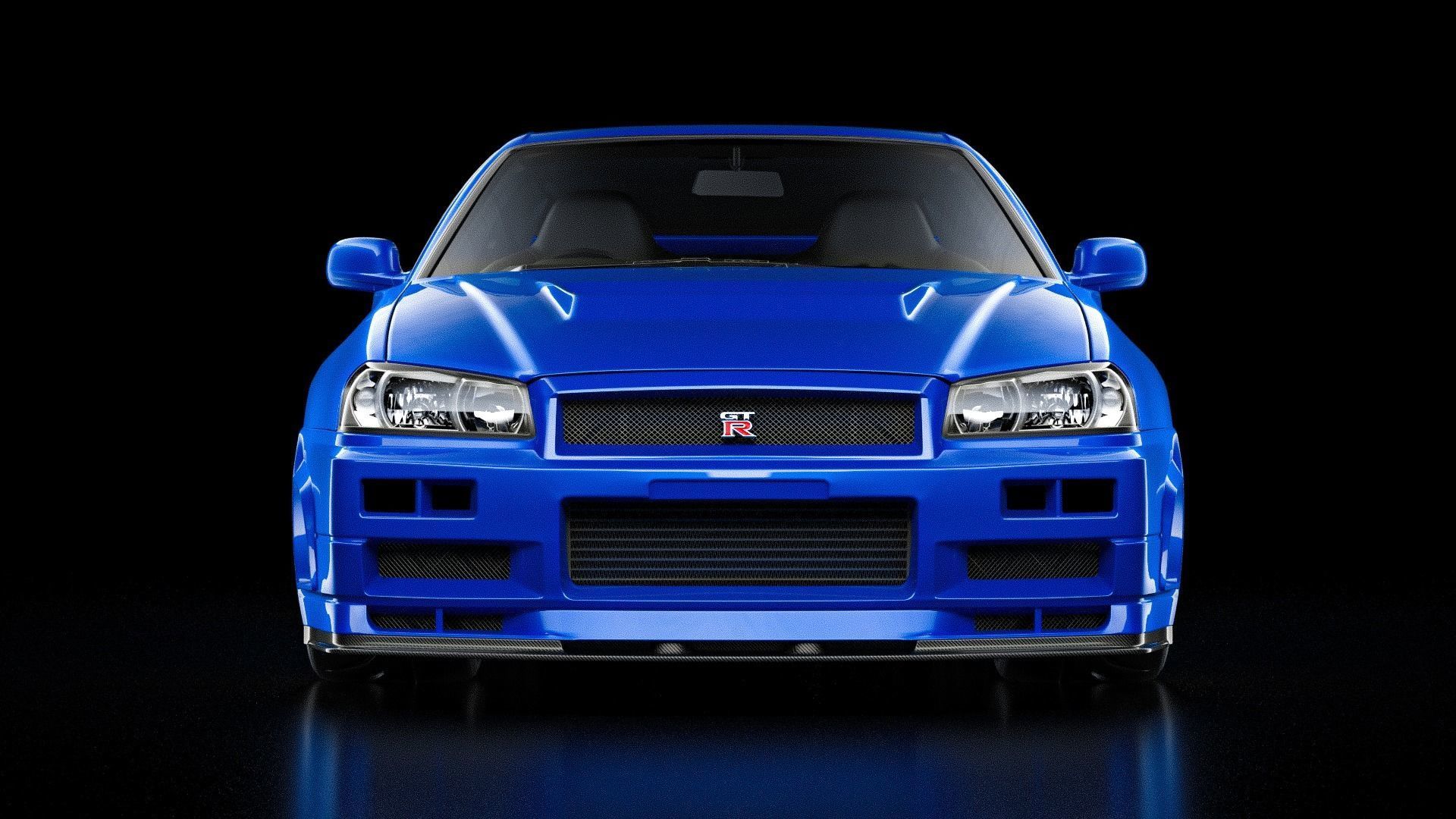 Nissan Skyline GT-R R34 V-Spec 2 Nur 3D model | CGTrader