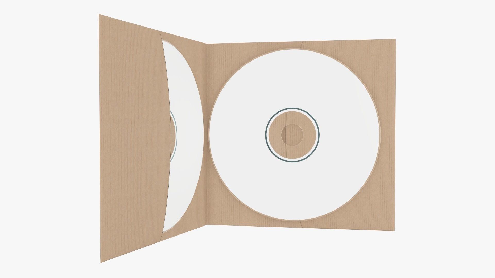 DVD in a paper brochure 3D model | CGTrader