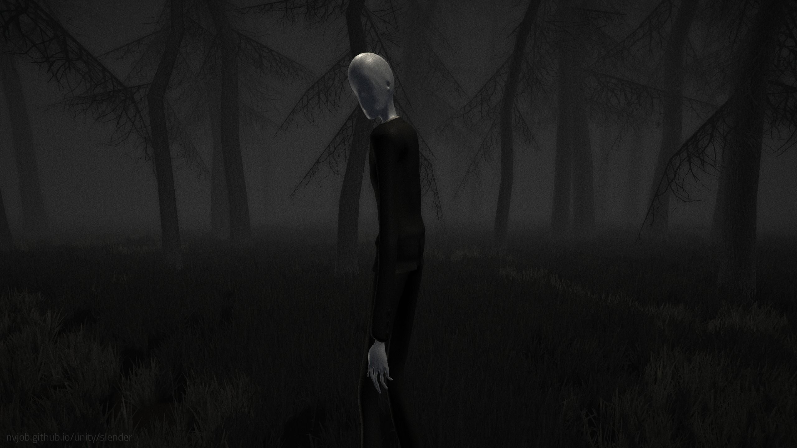 NVJOB Slender free VR / AR / low-poly 3D model rigged | CGTrader