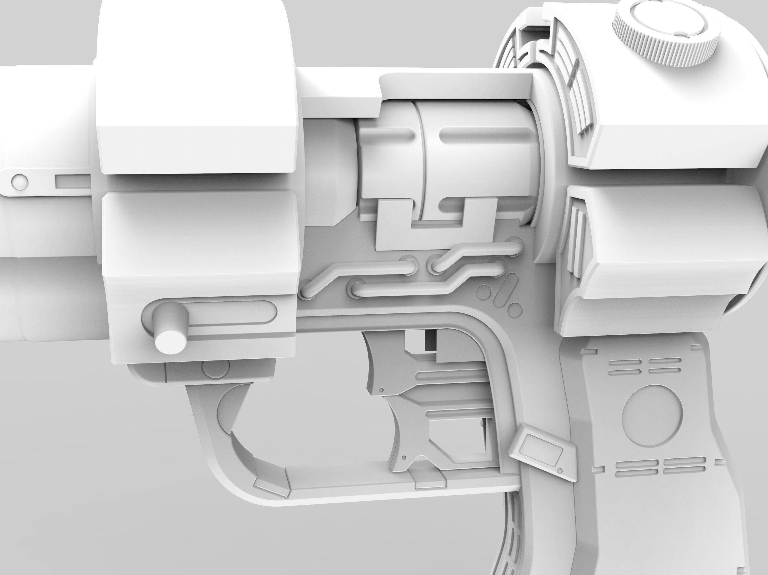 Gantz X-gun 3D model animated rigged | CGTrader