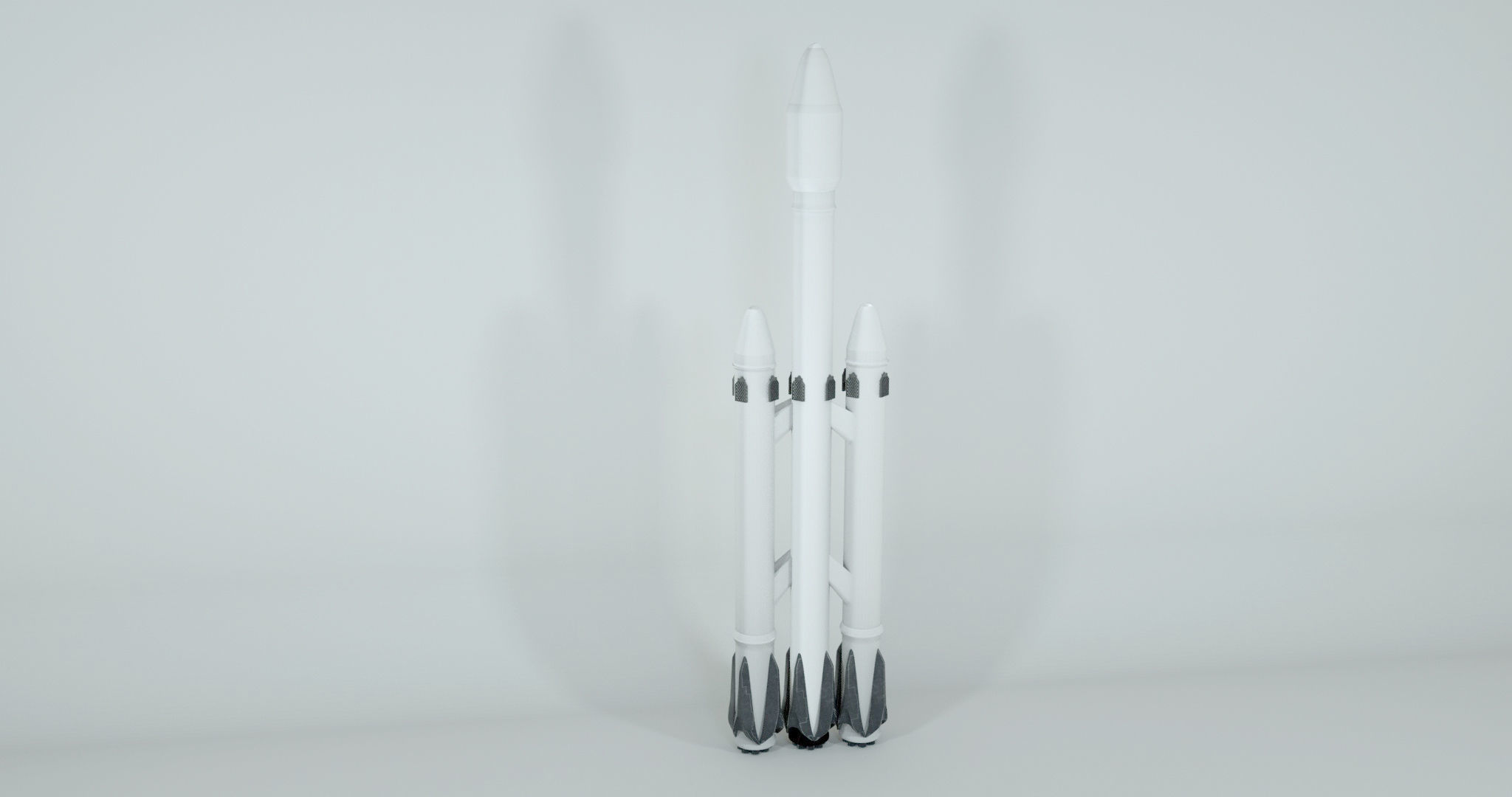 Falcon 9 Heavy LowPoly Model free VR / AR / low-poly 3D model | CGTrader