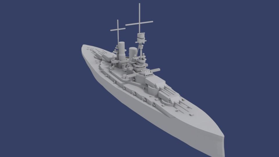 SMS Bayern 3D model 3D printable | CGTrader