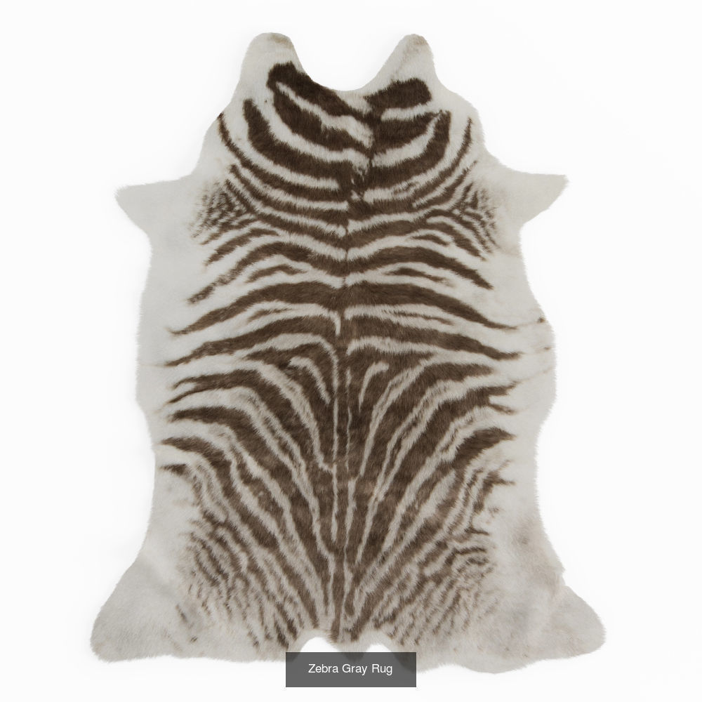 Collection of 39 animal skin rugs | CGTrader