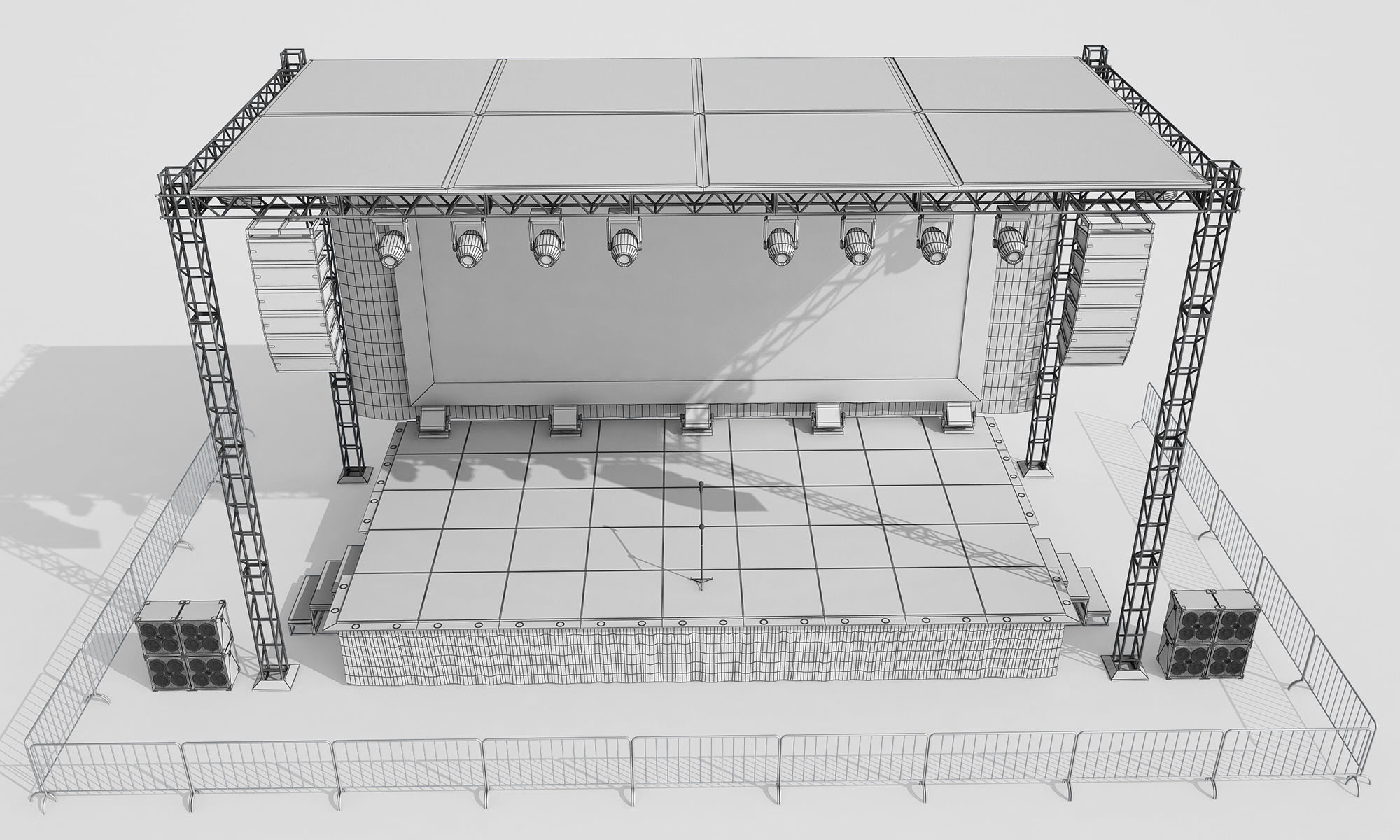 Concert Stage 3D model | CGTrader