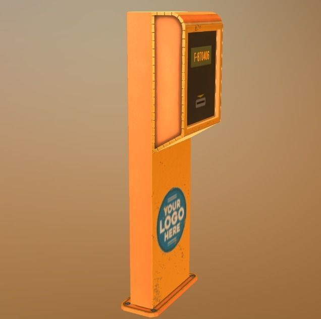 3D model Parking Ticket Counter VR / AR / low-poly | CGTrader