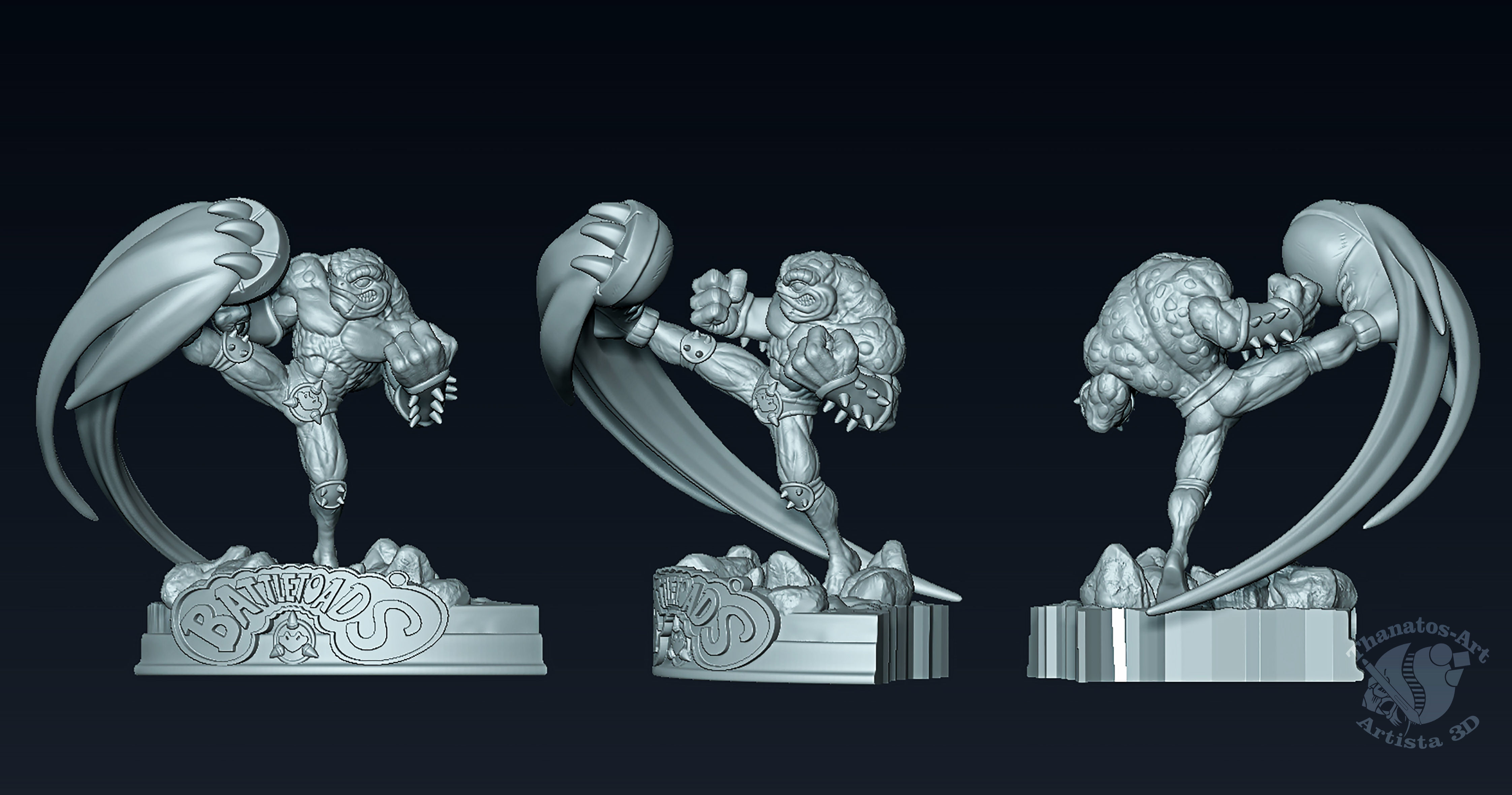 Battletoads Pimple Fan Art 3D model 3D printable | CGTrader