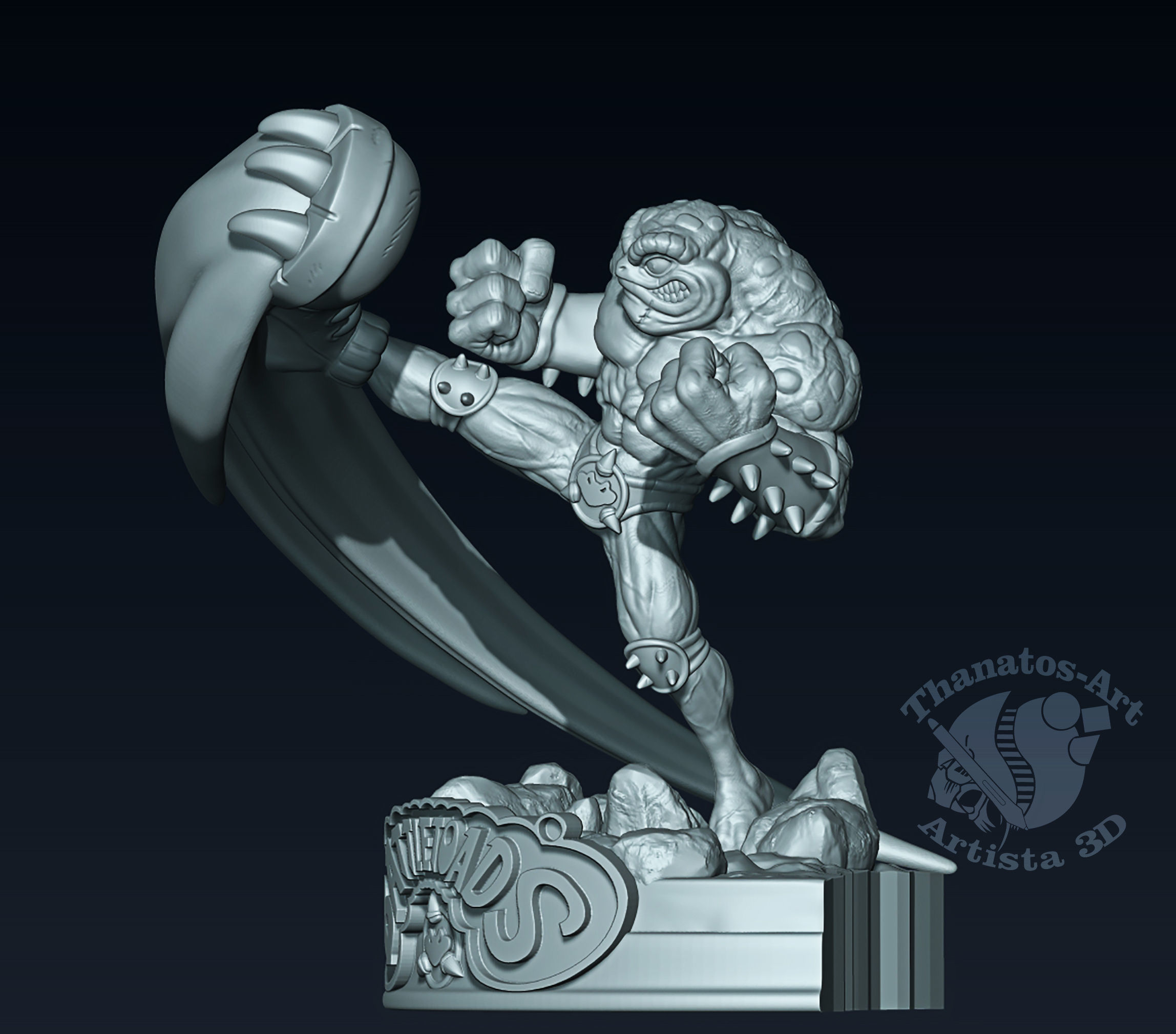 Battletoads Pimple Fan Art 3D model 3D printable | CGTrader