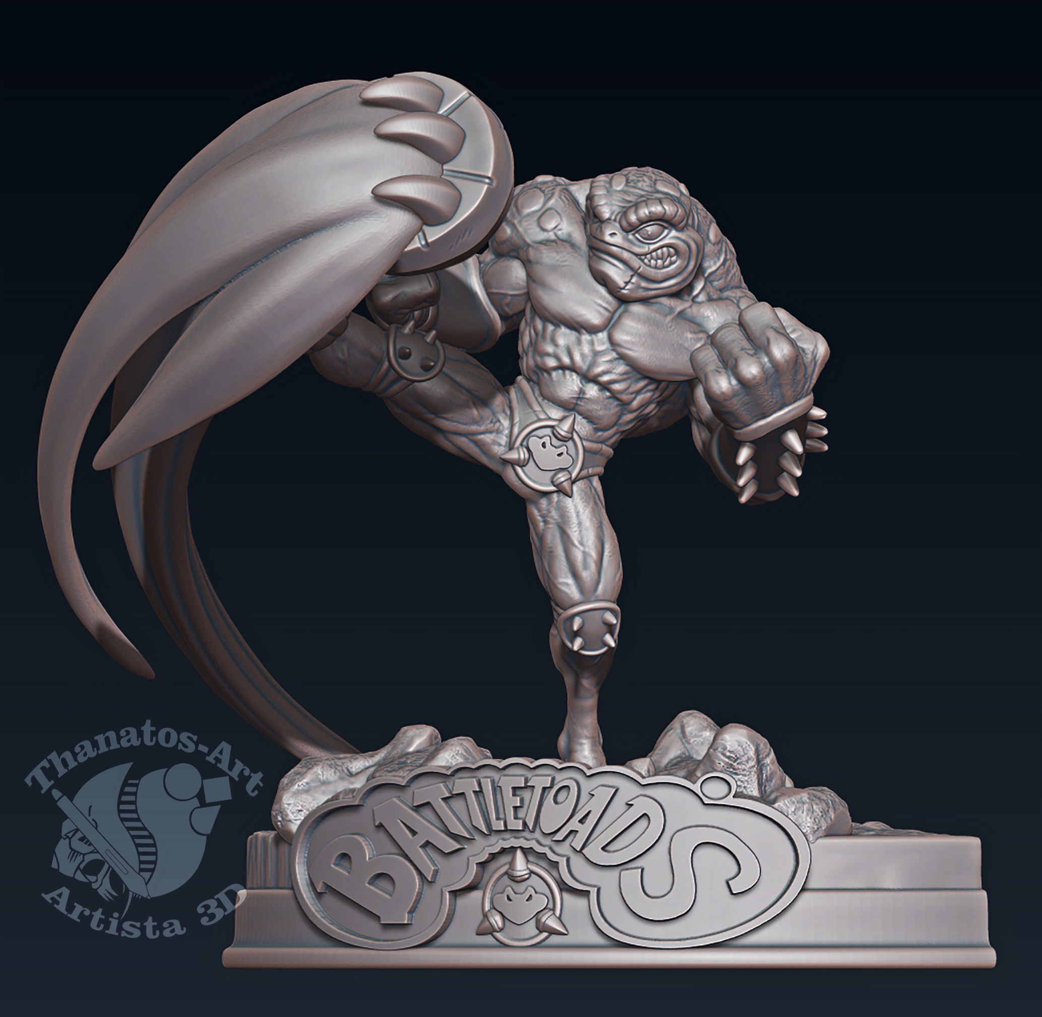 Battletoads Pimple Fan Art 3D model 3D printable | CGTrader