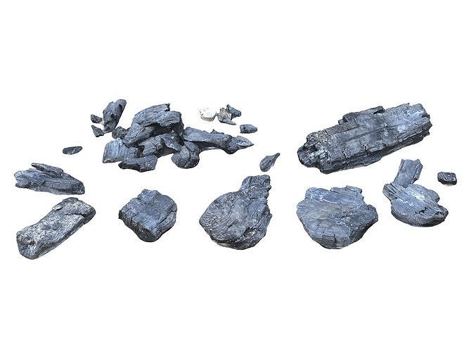3D model Burned Wood VR / AR / low-poly | CGTrader
