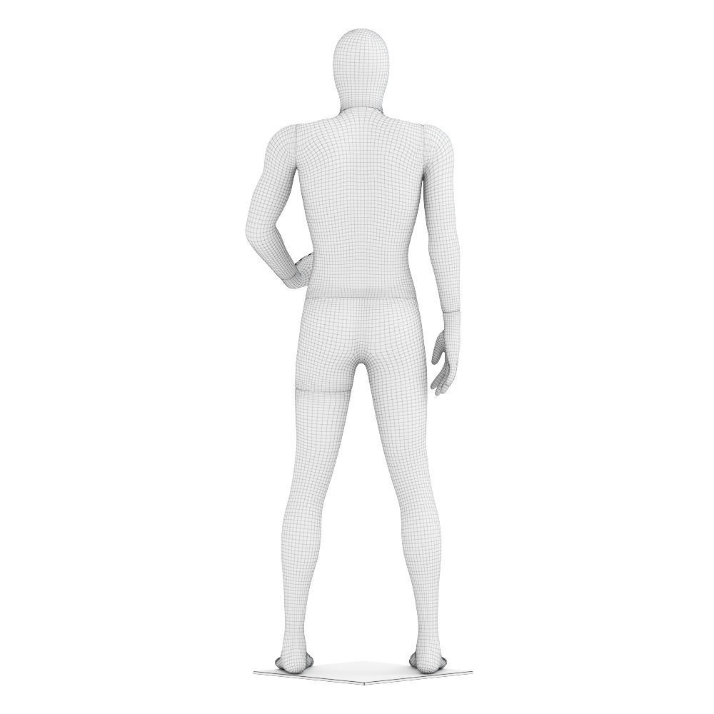 Faceless male mannequin 47 3D model | CGTrader