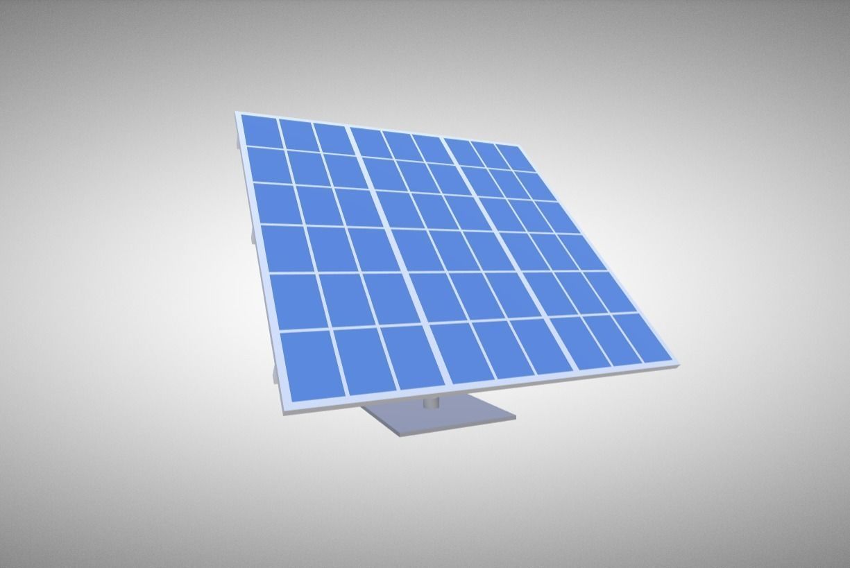 Cartoon Low Poly Solar Panel free VR / AR / low-poly 3D model | CGTrader