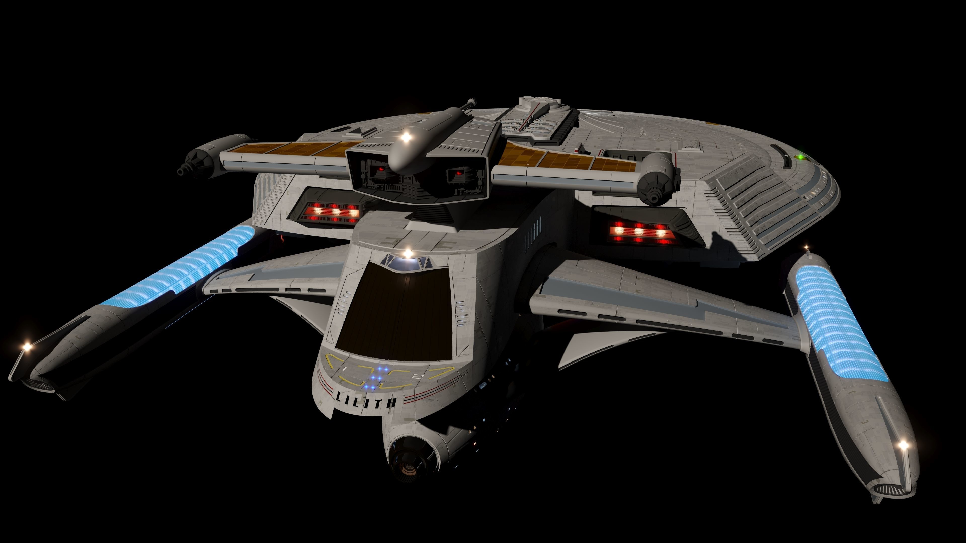 Lilith Class Federation Starship 3D model | CGTrader