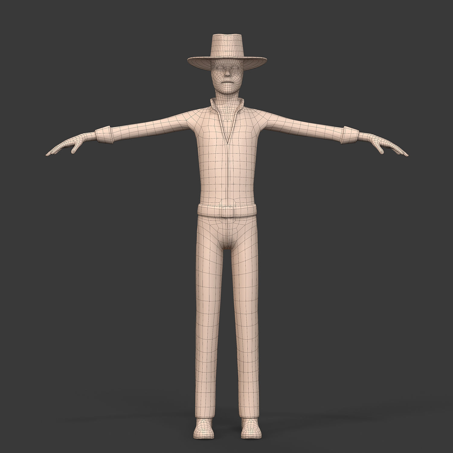 3D model Cowboy VR / AR / low-poly | CGTrader