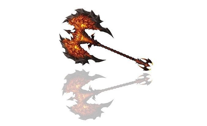 3D model Infernal Axe VR / AR / low-poly | CGTrader