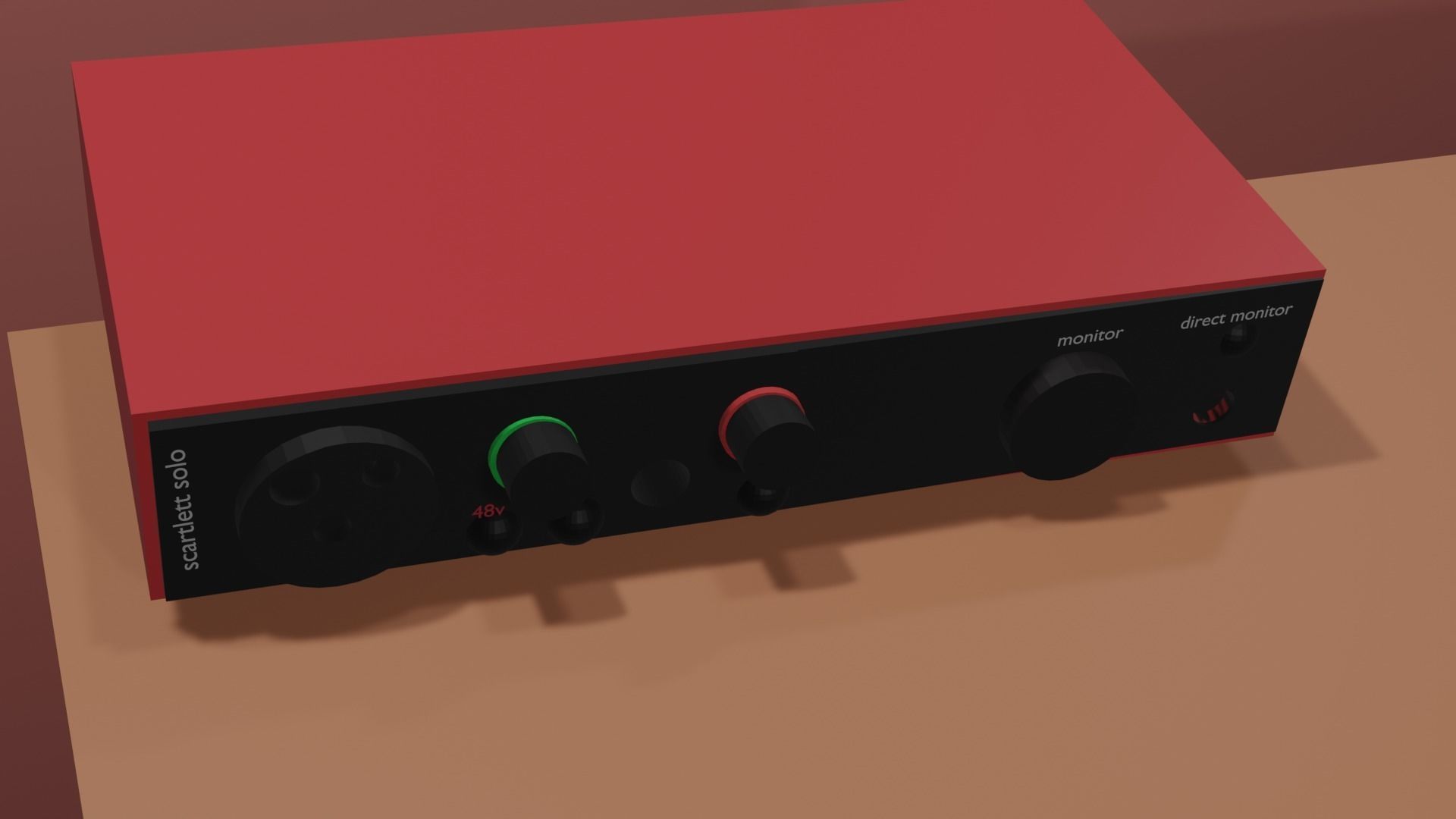 audio interface free 3D model | CGTrader
