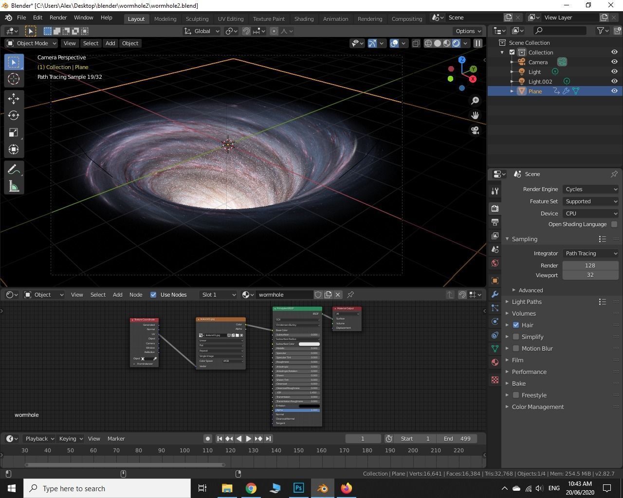 Wormhole Black Hole Galaxy 3D model animated | CGTrader