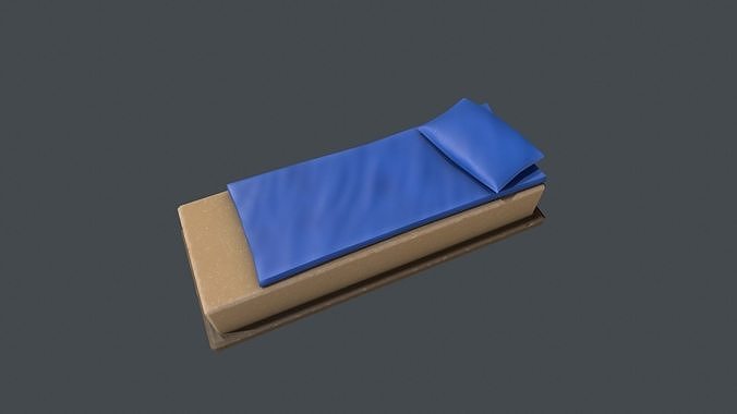 3D model Jail Cell Bed - Prison Bed - Holding Cell Bed VR / AR / low ...