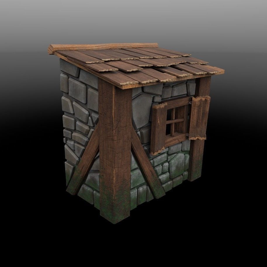 3D model Rustic Shack - Game Ready VR / AR / low-poly | CGTrader