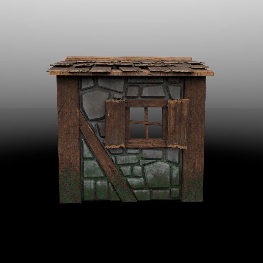 3D model Rustic Shack - Game Ready VR / AR / low-poly | CGTrader