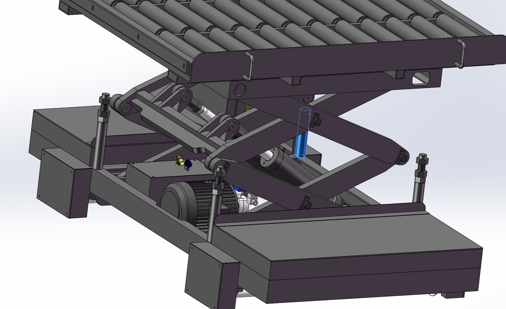 Scissor lifting platform machine Assembly 3D model | CGTrader