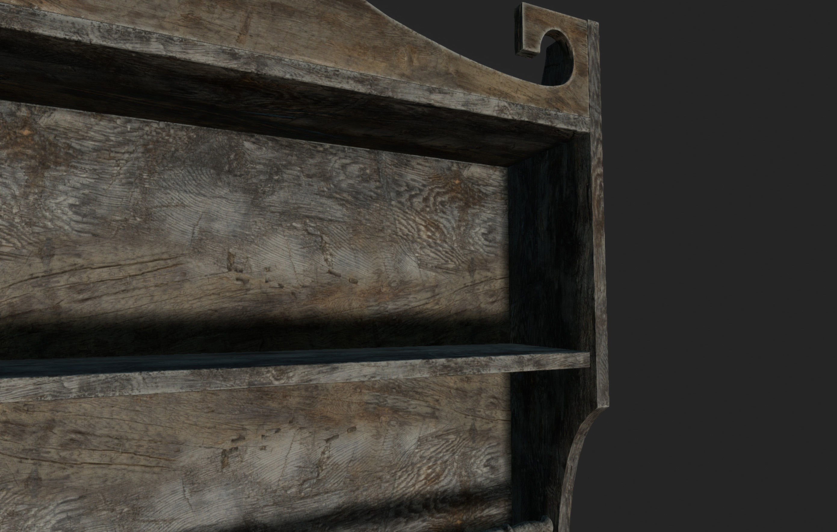 3D model Old Classic Shelf VR / AR / low-poly | CGTrader