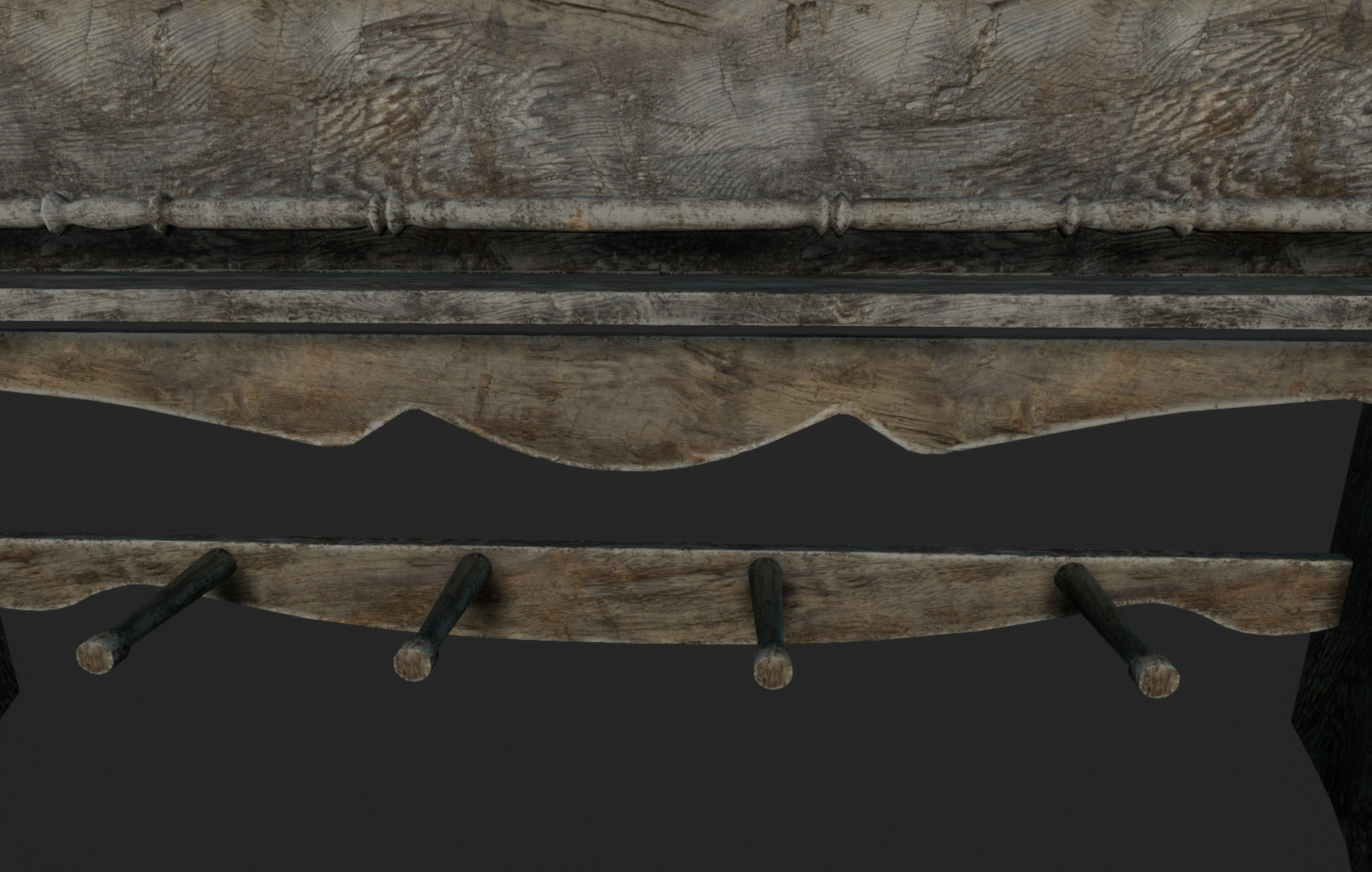 3D model Old Classic Shelf VR / AR / low-poly | CGTrader
