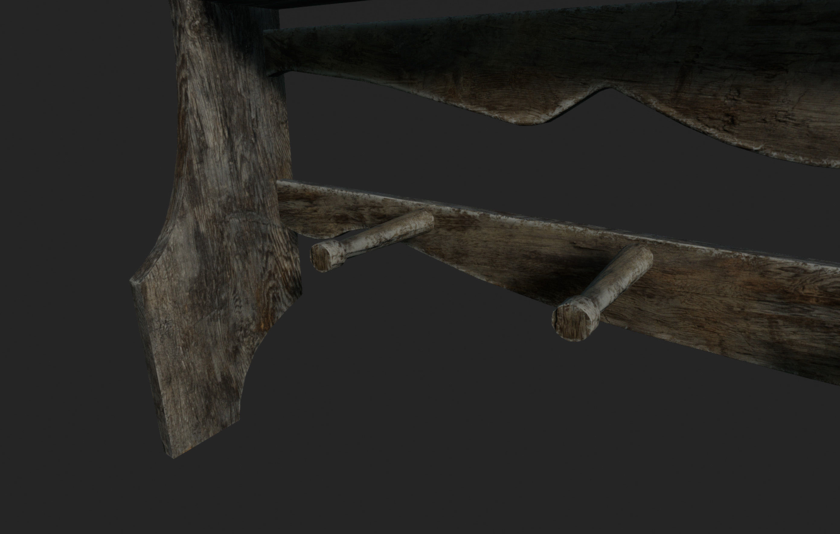 3D model Old Classic Shelf VR / AR / low-poly | CGTrader