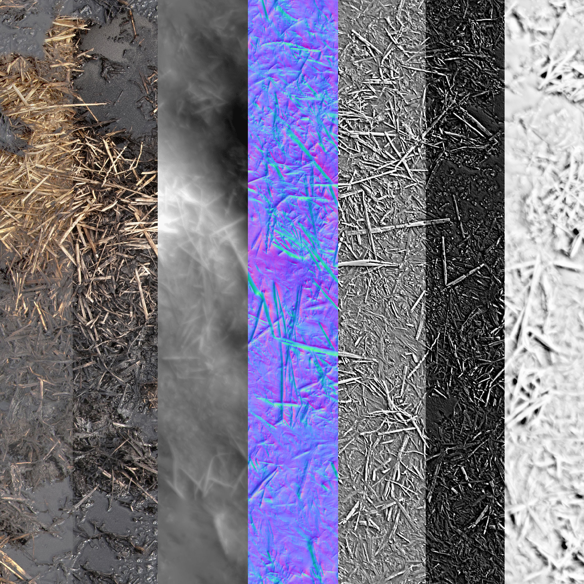 Mega Pack of 64 Village Hay and Straw PBR 3D Model Collection | CGTrader