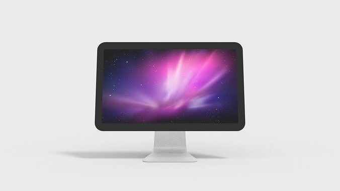 iMac 2020 concept v2 3D model rigged | CGTrader