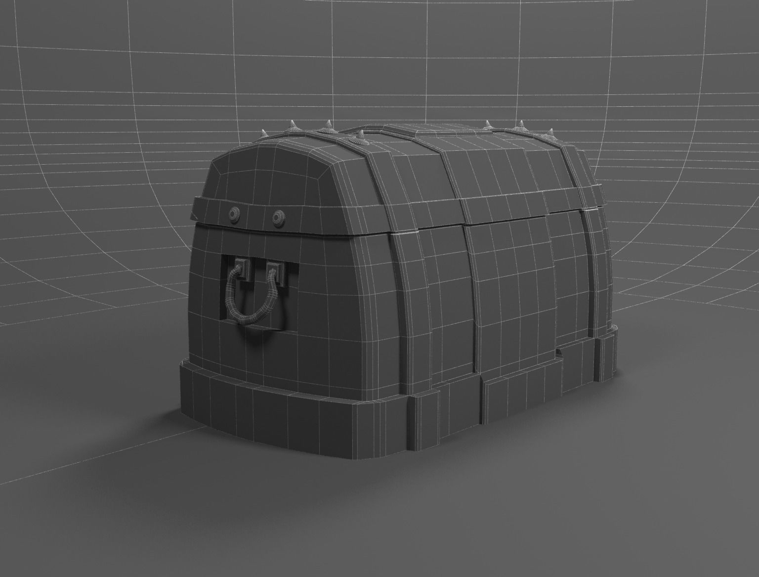 3D model Old rusty chest VR / AR / low-poly | CGTrader
