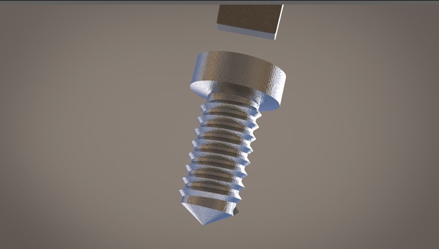 3D Simple Screw Driver and Screw 3D model 3D printable | CGTrader