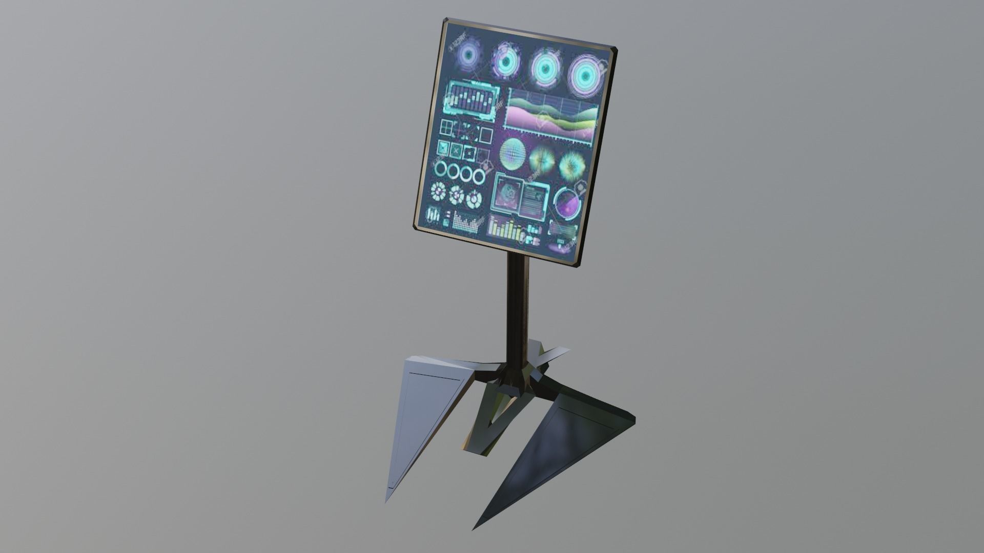 3D Futuristic Screen Display | CGTrader