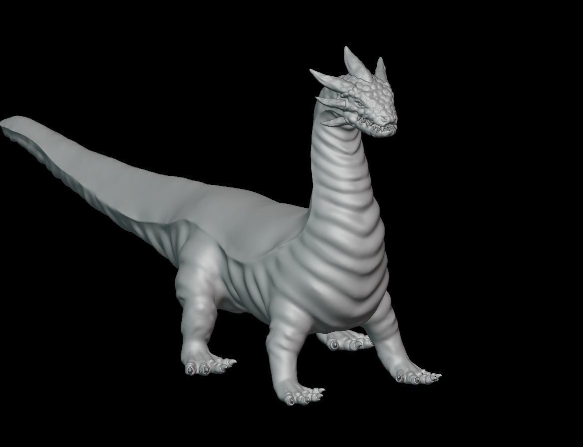 Python dragon 3D | CGTrader