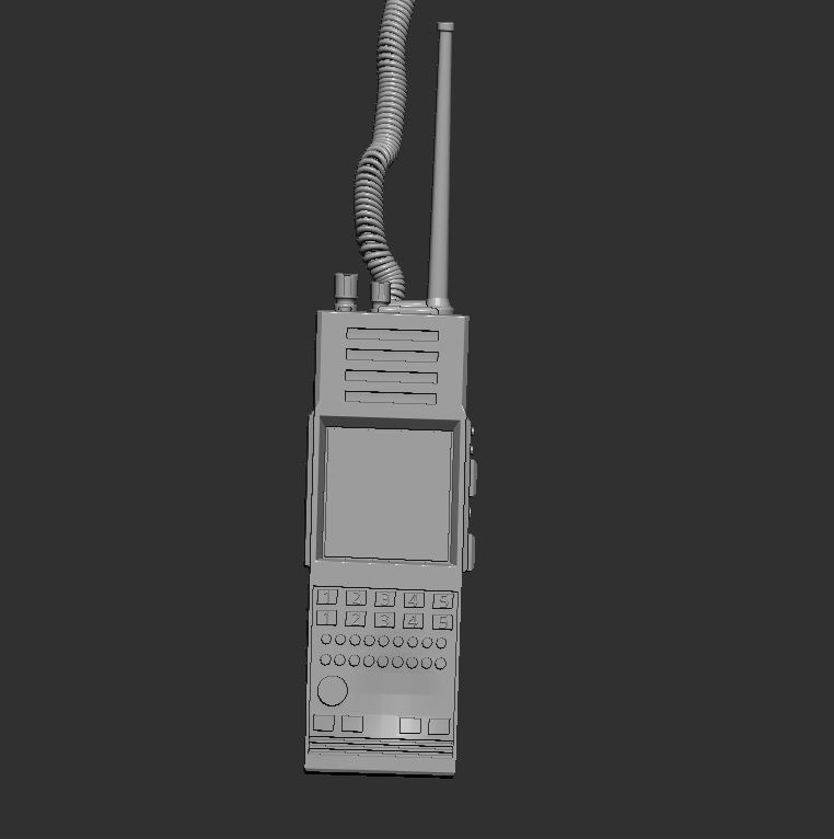 Tactical Radio free 3D model 3D printable | CGTrader