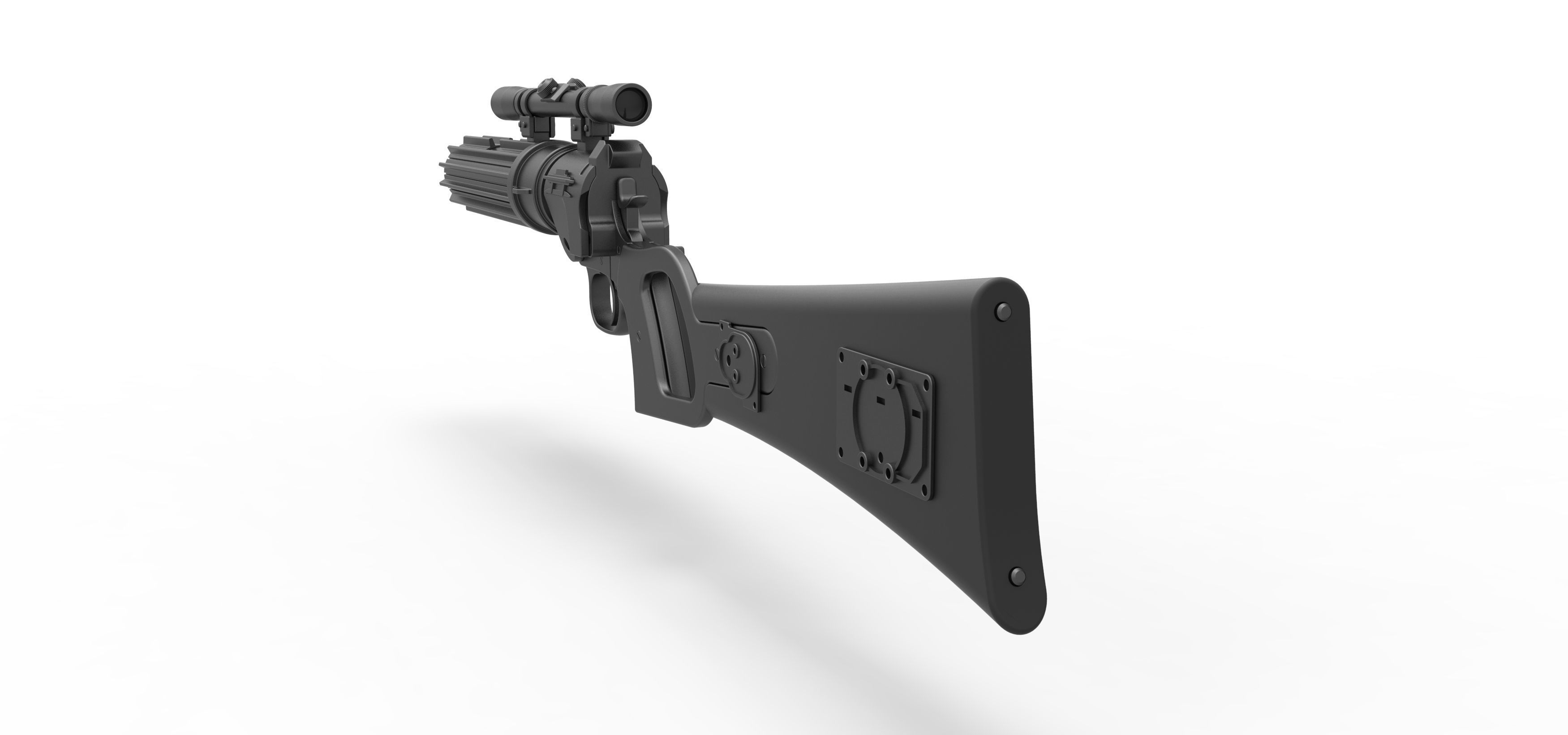 Boba Fett blaster carbine EE-3 from the movie Star Wars ROTJ 3D model ...