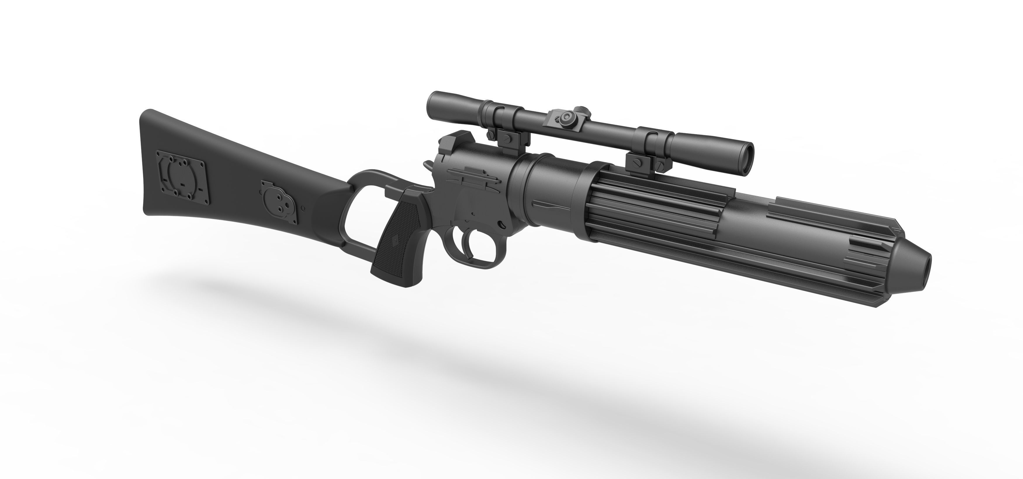 Boba Fett blaster carbine EE-3 from the movie Star Wars ROTJ 3D model ...