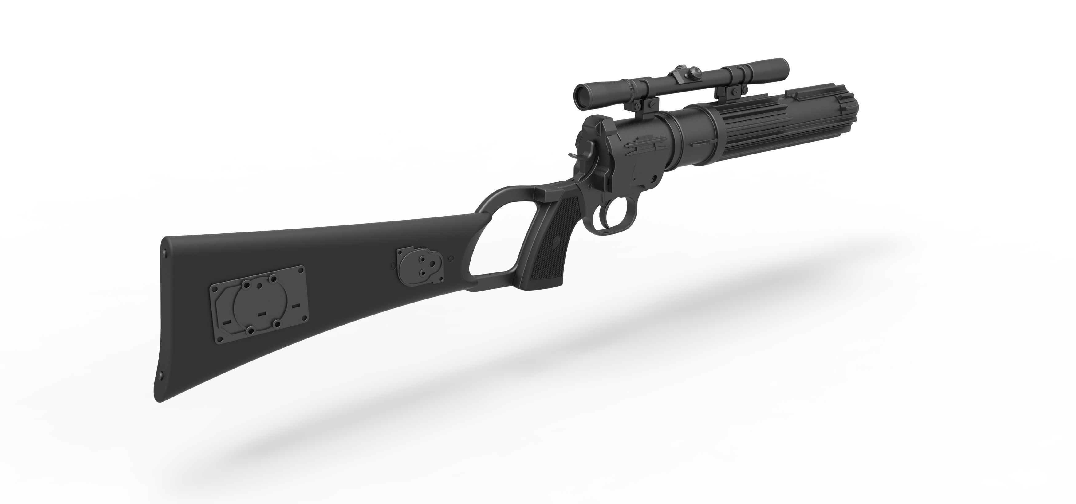 Boba Fett blaster carbine EE-3 from the movie Star Wars ROTJ 3D model ...