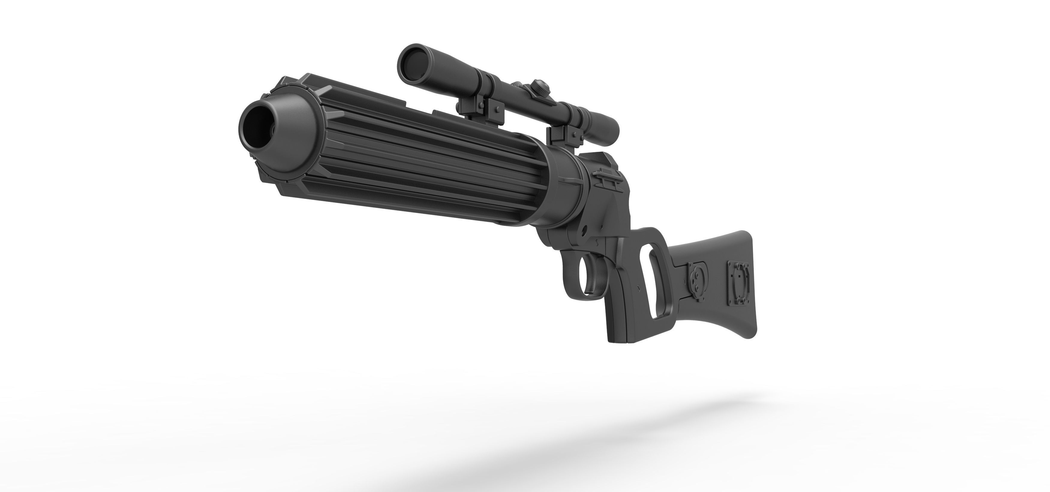Boba Fett blaster carbine EE-3 from the movie Star Wars ROTJ 3D model ...
