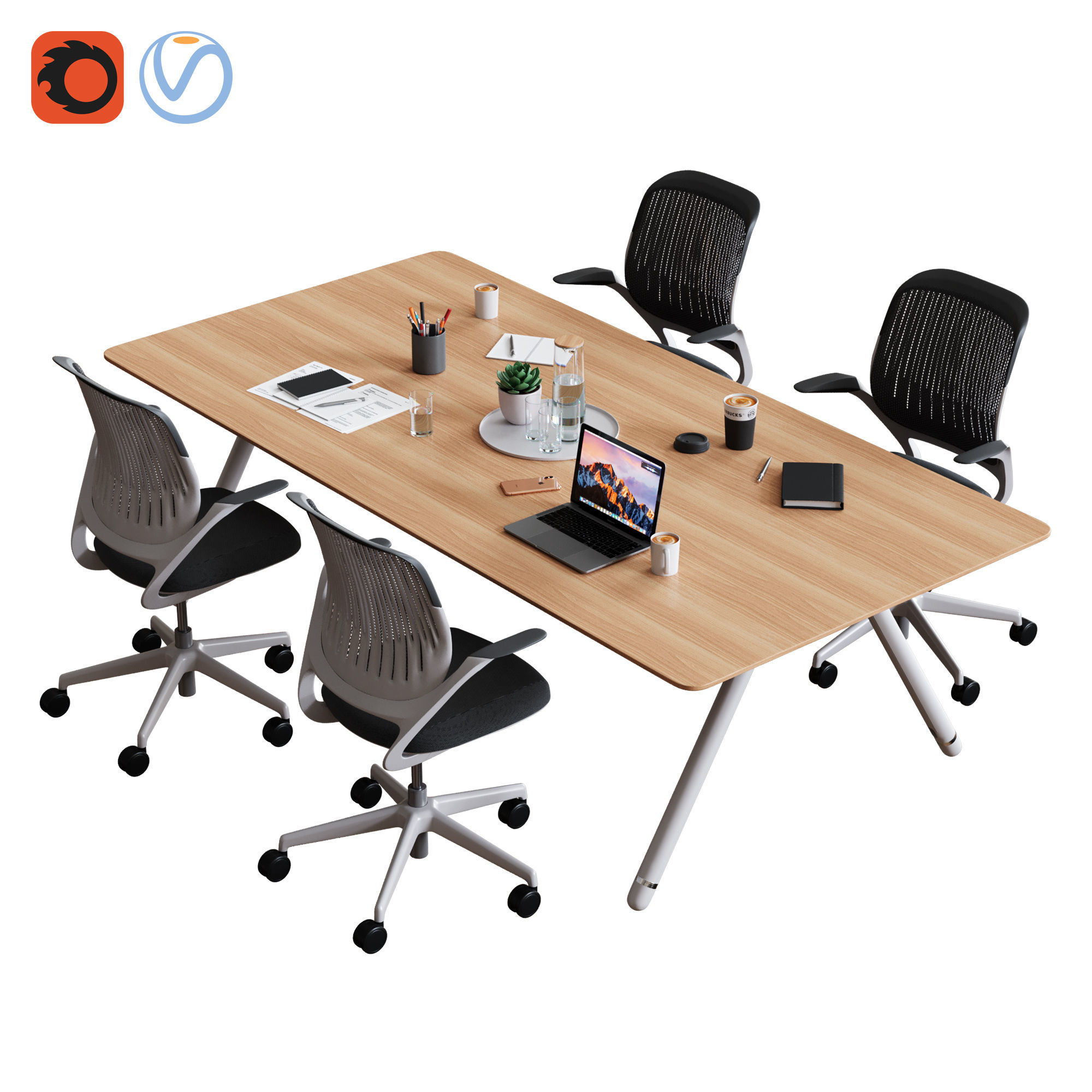 Steelcase - POTRERO415 Conference Set1 3D model | CGTrader