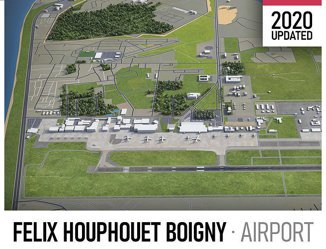 3D model Felix Houphouet Boigny International Airport - ABJ VR / AR ...
