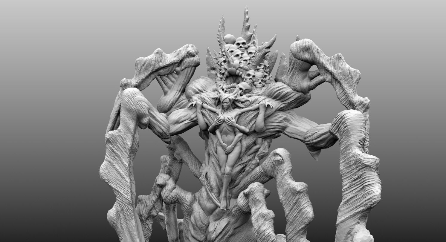 Warlock Demon Lord Patron 3D model 3D printable | CGTrader