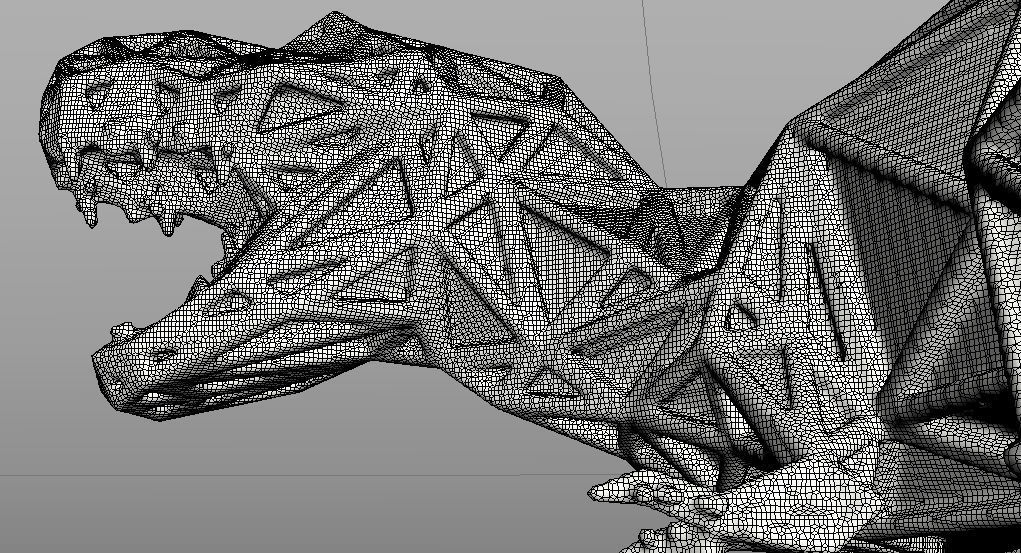 3D PRINTED MODEL T-REX -Line-surface-style 3D model 3D printable | CGTrader