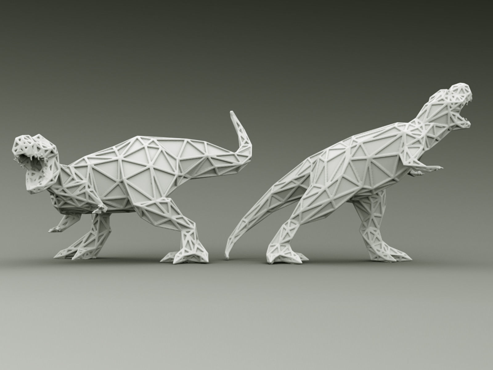 3D PRINTED MODEL T-REX -Line-surface-style 3D model 3D printable | CGTrader