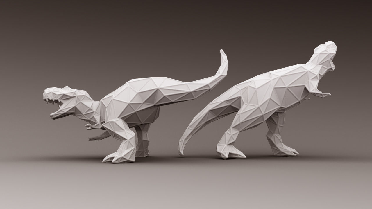 3D PRINTED MODEL T-REX -Line-surface-cut-style 3D model 3D printable ...