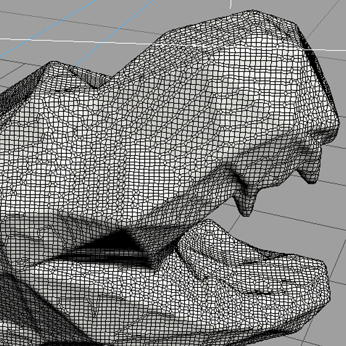 3D PRINTED MODEL T-REX -Line-triangulate-style 3D model 3D printable ...