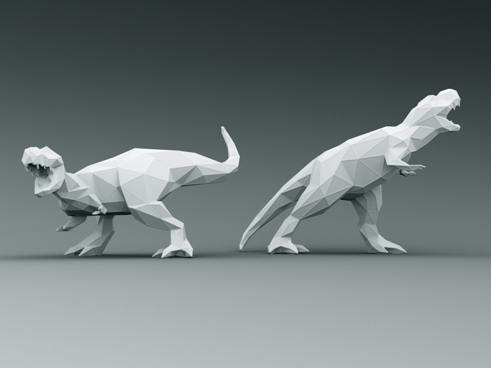 3D PRINTED MODEL T-REX -Line-triangulate-style 3D model 3D printable ...