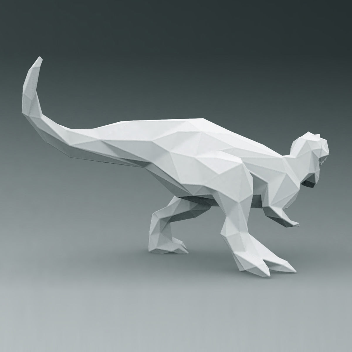 3D PRINTED MODEL T-REX -Line-triangulate-style 3D model 3D printable ...