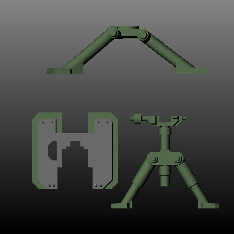 Imperial Heavy Weapon Stands free 3D model 3D printable | CGTrader