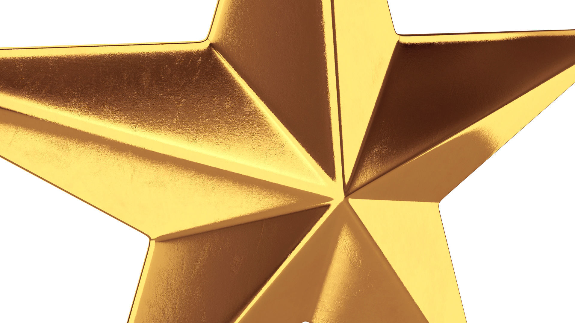 Gold star 3D model | CGTrader